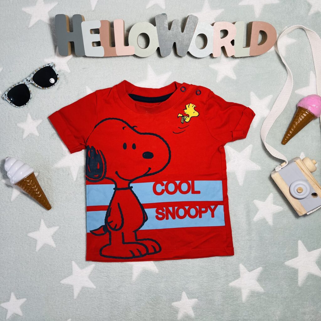 Piros Snoopy póló